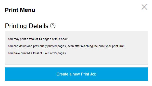 How do I print my Online eBook? | AERA eBooks